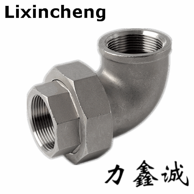 LXC Stainless steel 90 degree elbow unions/union
