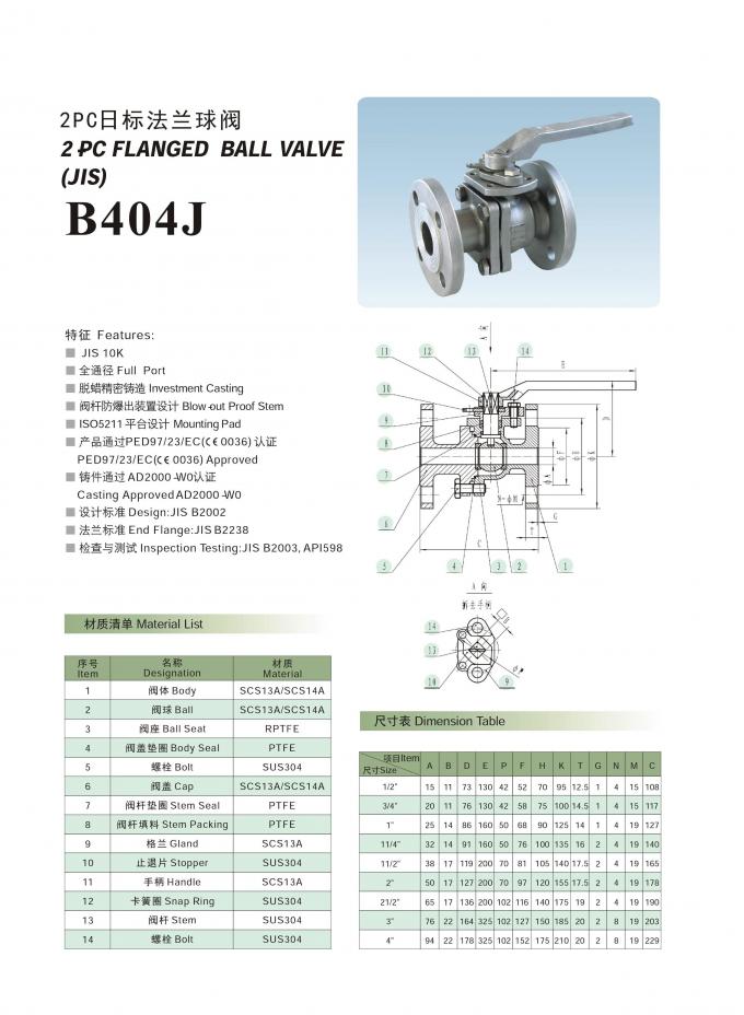 Stainless Steel 2PC FLANGED BALL VALVE(JIS) JIS 10K FOUR PORT JIS B2002 ...